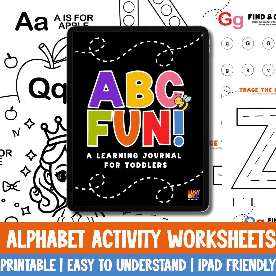 Alphabet Workbook Printable Bundle – 100+ Pages of ABC Activities for ...