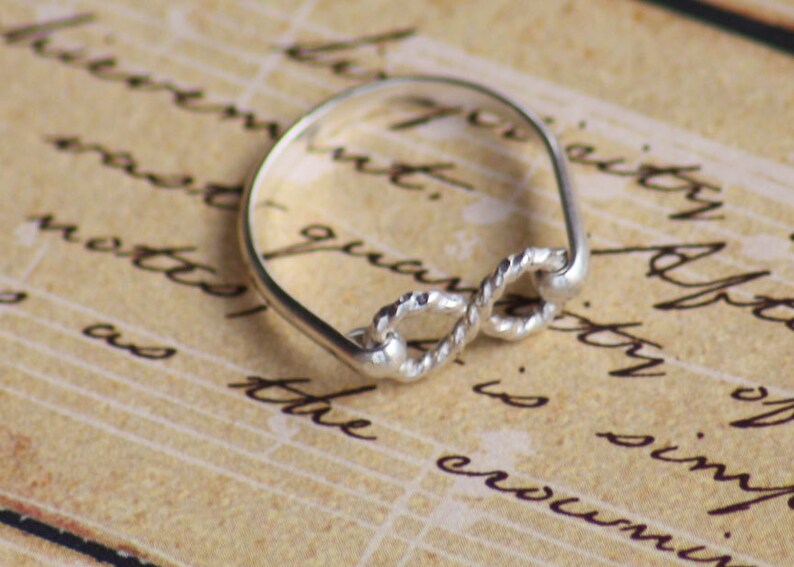STERLING SILVER Infinity Ring | Etsy