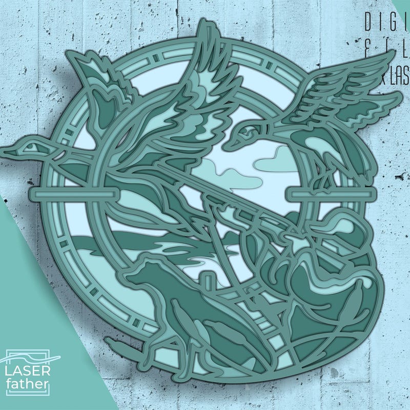 3d Laser Cut Duck - Etsy