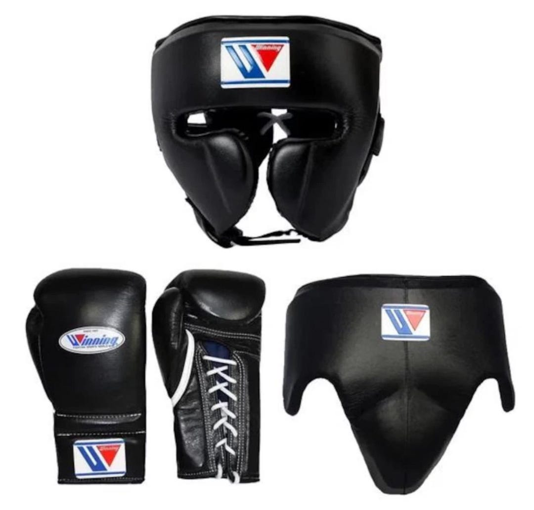 Handmade Custom Red Winning Boxing Glove Set|leather Boxing Gloves ...