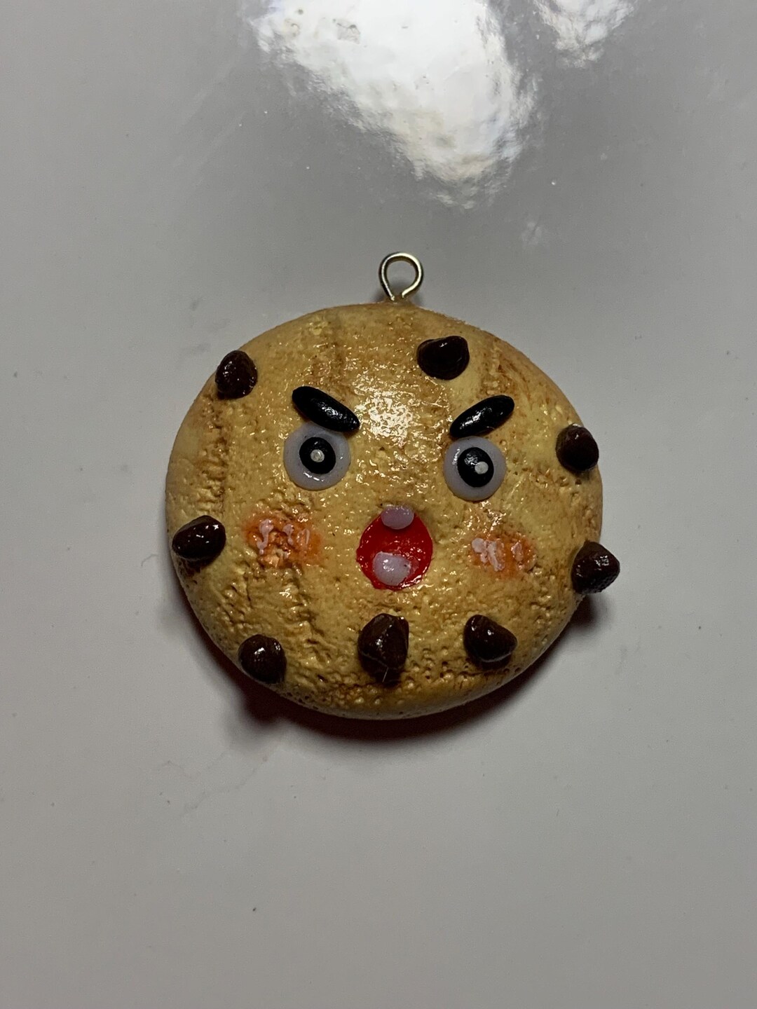Angry Cookie – Polymer Clay Charm - Etsy