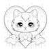 Cozy Cat Coloring Pages – Printable Bundle of 33 Cute Cat Illustrations ...