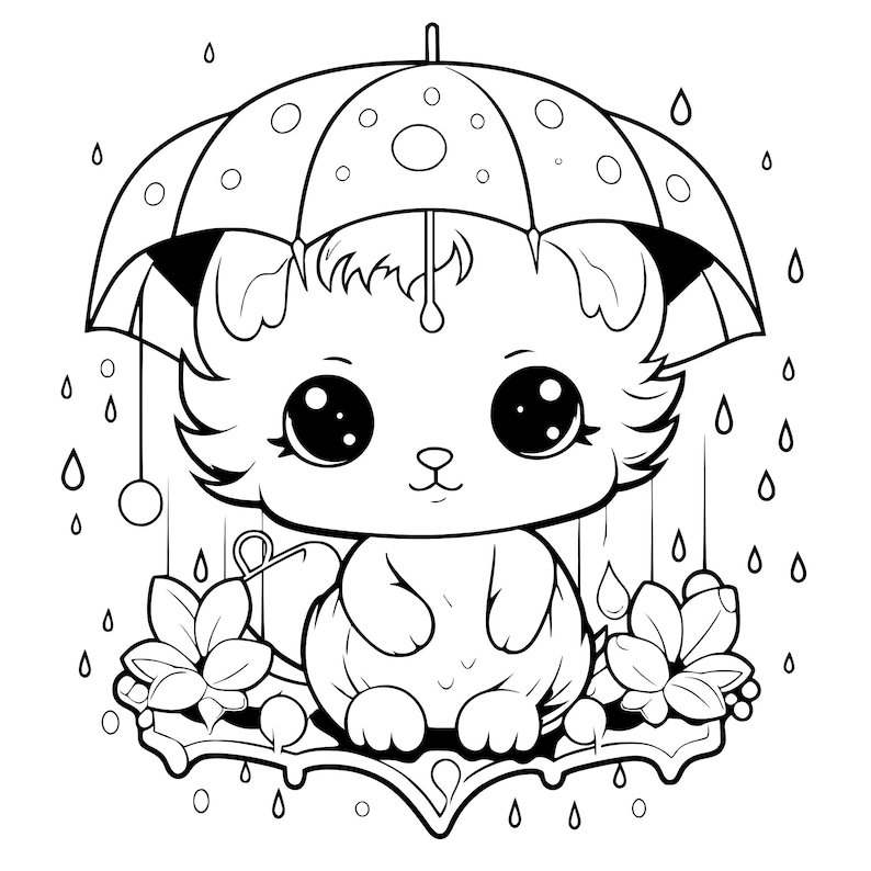 Cozy Cat Coloring Pages – Printable Bundle of 33 Cute Cat Illustrations ...
