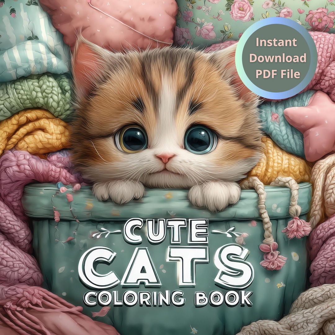 Realistic Cat Coloring Pages – 32 Lifelike Kitten Printables for Adults ...