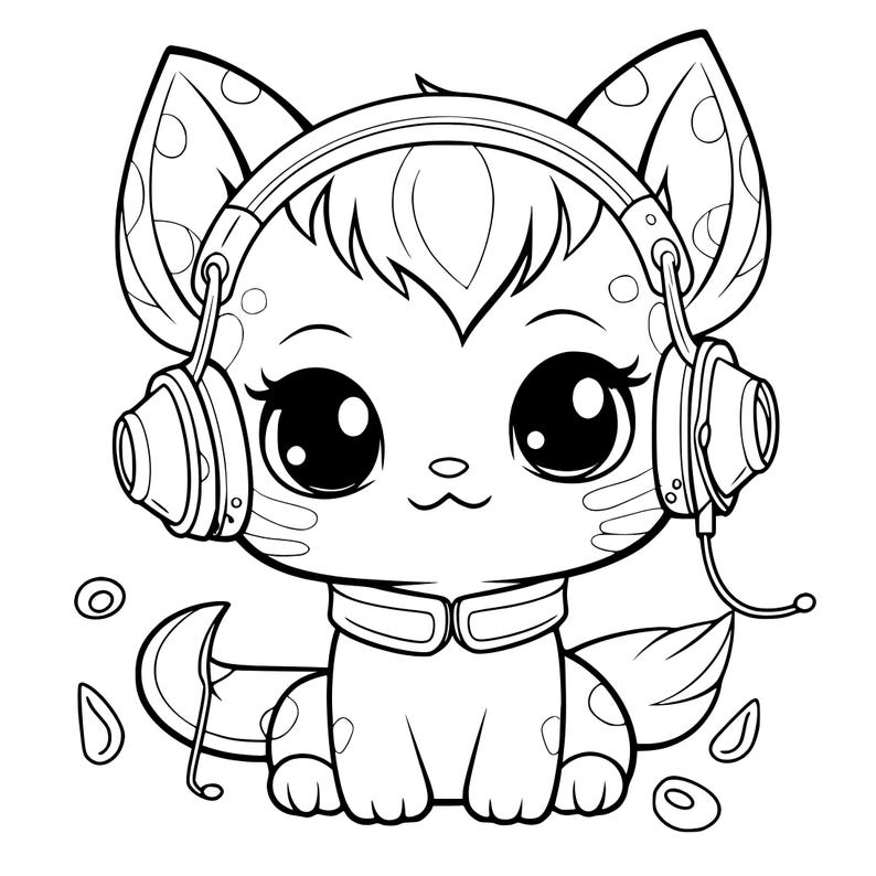 Cozy Cat Coloring Pages – Printable Bundle of 33 Cute Cat Illustrations ...