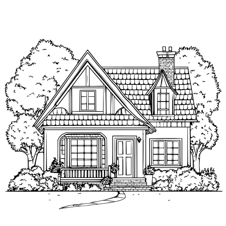 Cozy Cottages – A Delightful Collection of 47 Cottages to Color ...