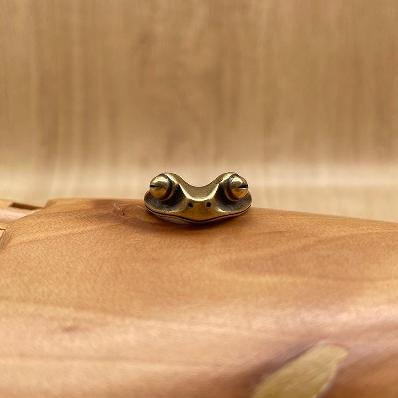 Vintage Brass Frog Ring - Etsy UK