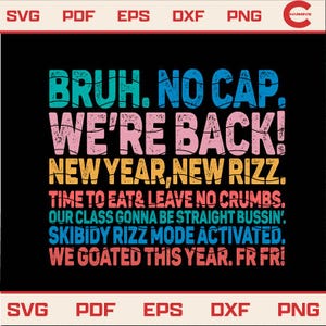 Funny Back to School Svg Png, Gen Z Slang Classroom Shirt Design, No ...