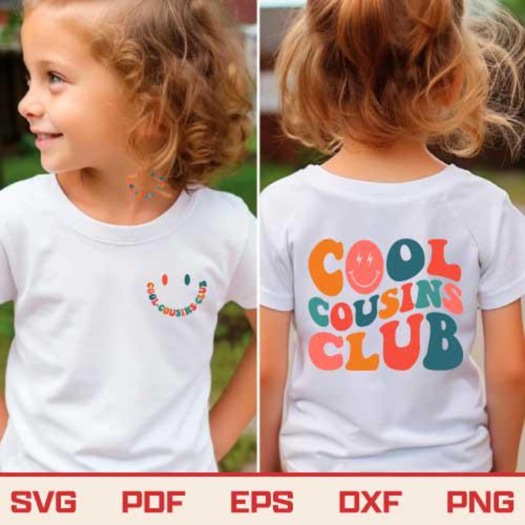Cool Cousins Club Svg Png, Cousin Shirts for Family Reunion, Cousin ...