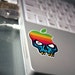 Hackintosh Apple Skull Logo Custom Mash up MacBook iPhone Laser Printed ...