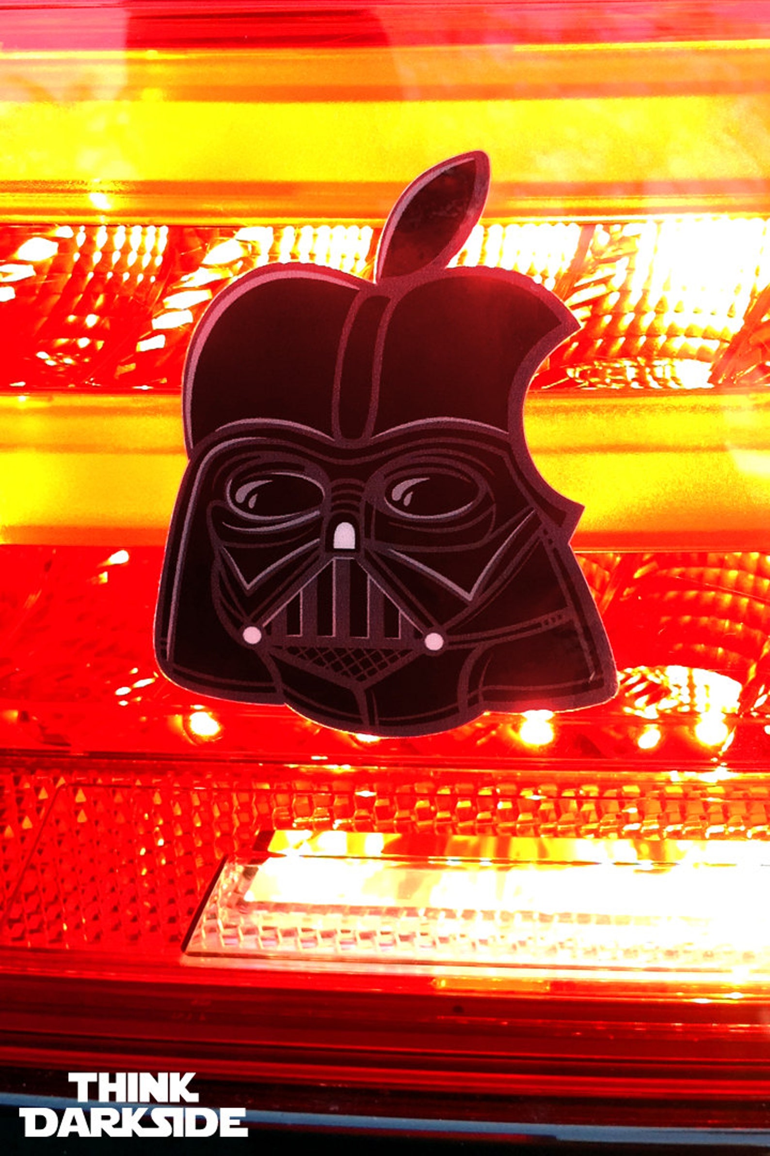 Think Dark Side - Star Wars / Mac Logo Mash-up MacBook iPhone Custom ...