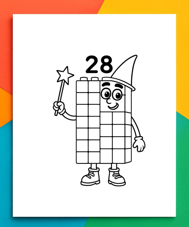 Numberblocks Coloring Book | Educational Printable PDF | Preschool Math ...