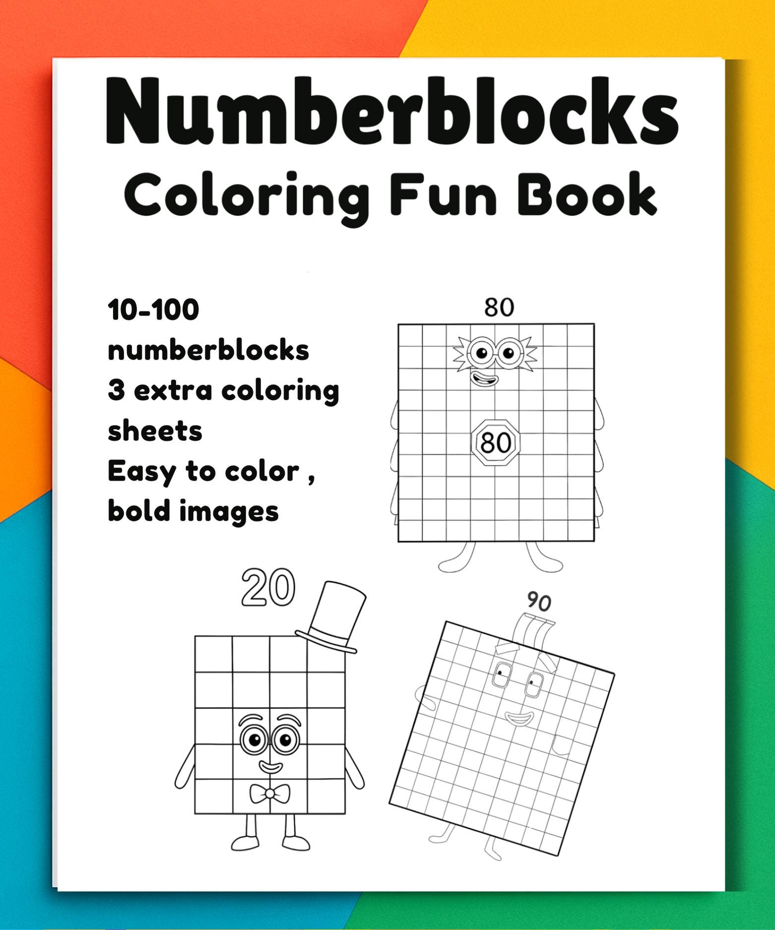 Numberblocks Coloring Book | Educational Printable PDF | Preschool Math ...