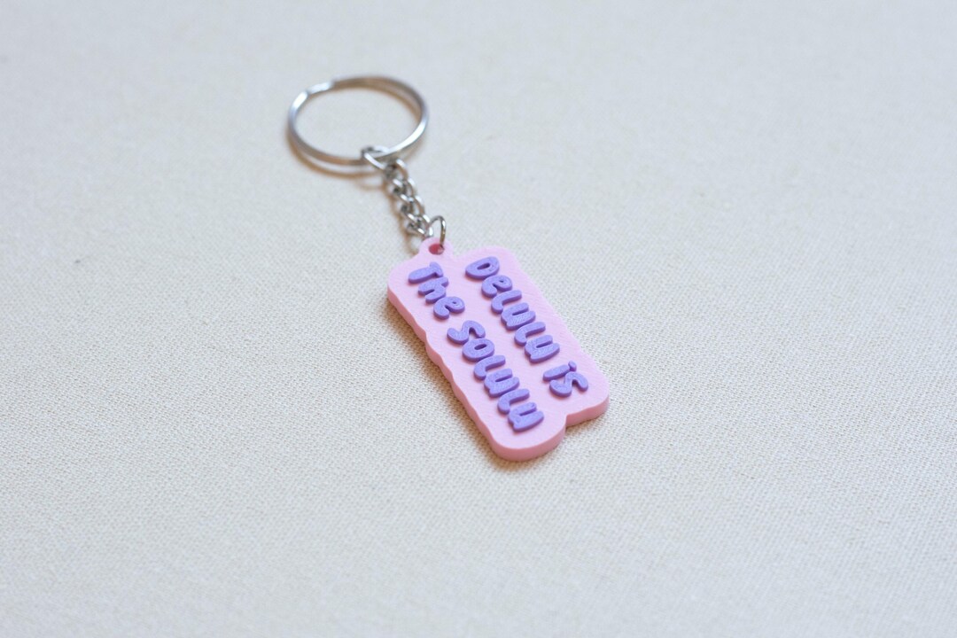 Delulu is the Solulu Keychain: 3D Printed Tiktok Meme Charm - Etsy ...