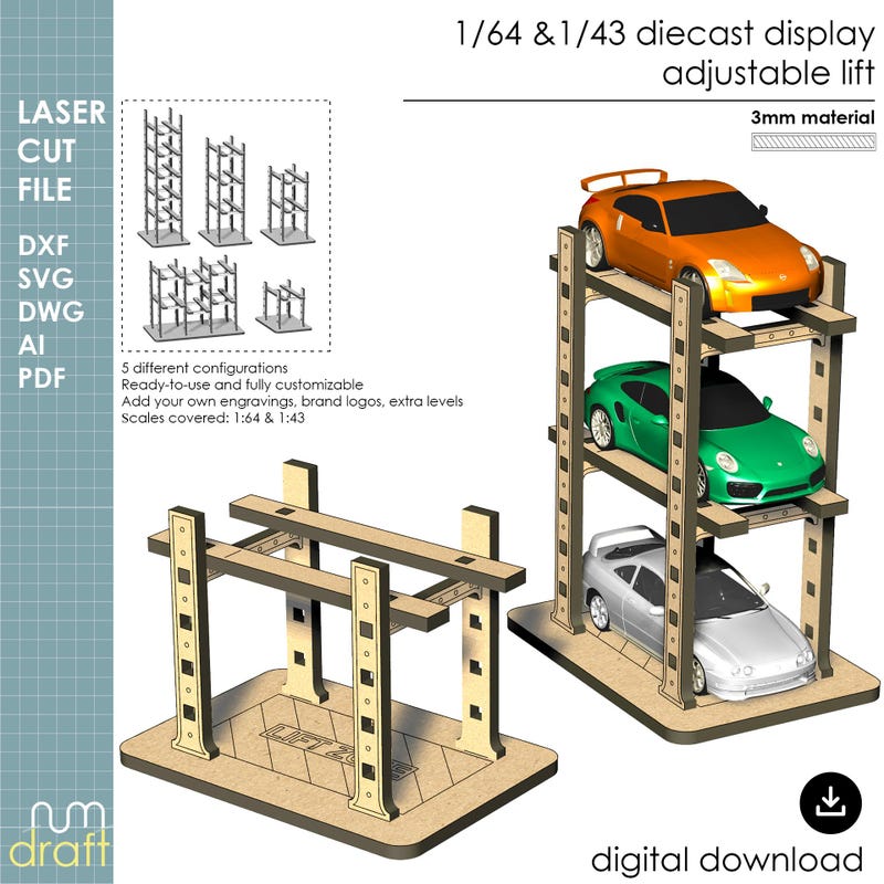 Scale Model Car Garage - Etsy