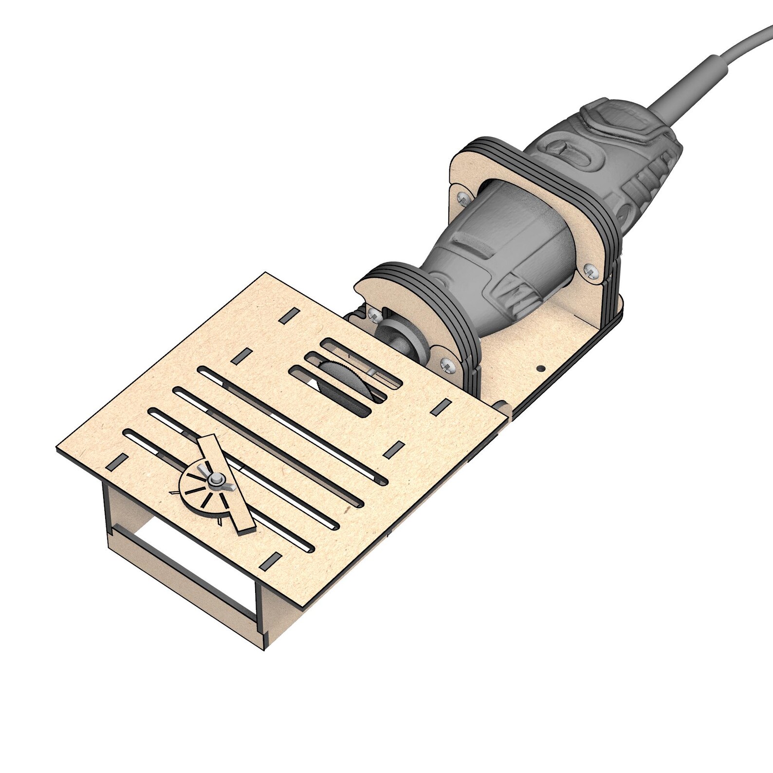 Dremel Saw Table Mount, Laser Cut File, Tool Organizer - Etsy