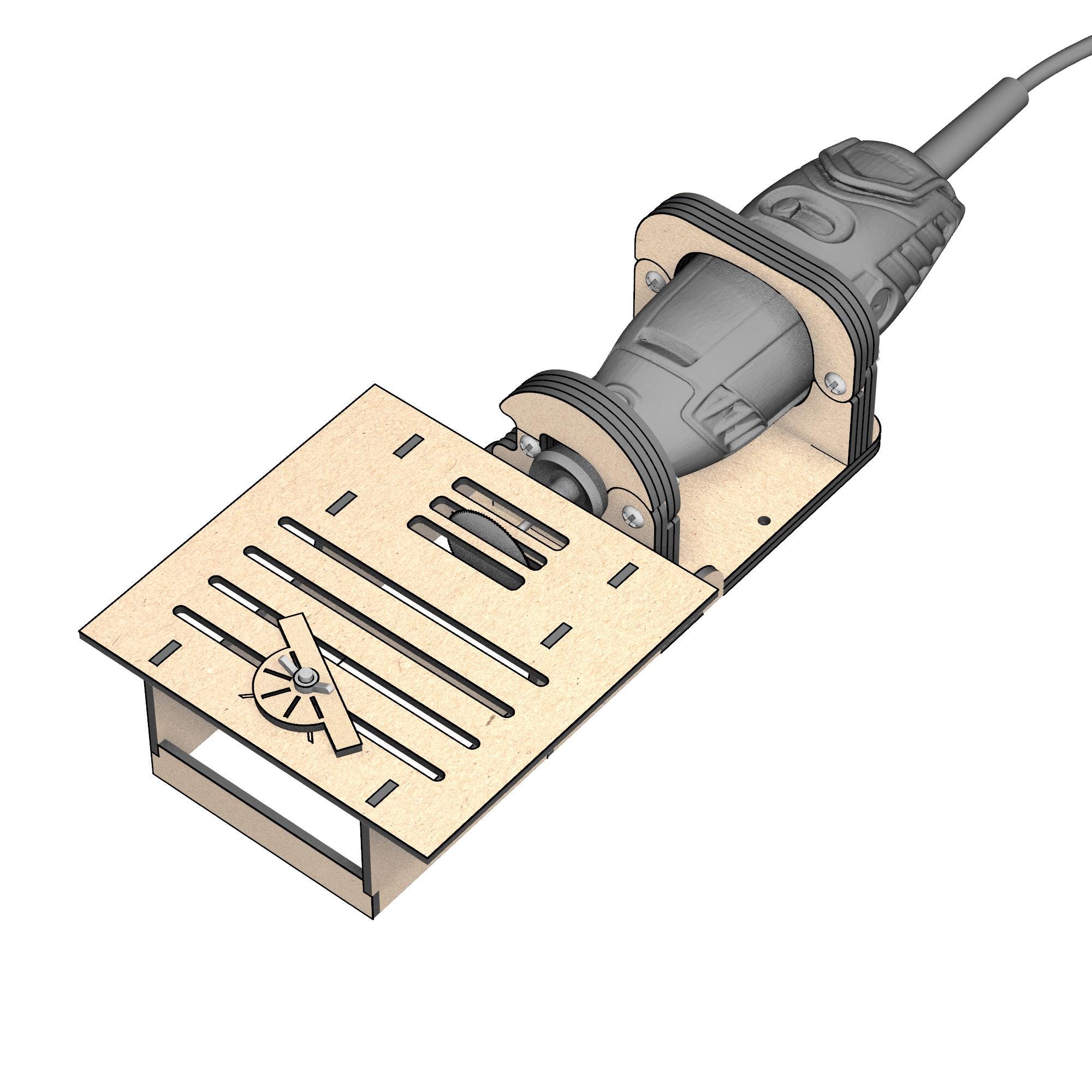 Dremel Saw Table Mount, Laser Cut File, Tool Organizer - Etsy