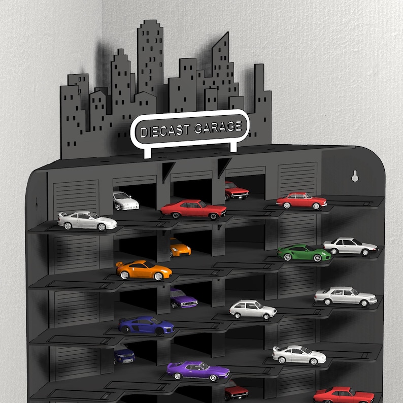 1/64 Corner Diecast Car Display, Laser Cut File - Etsy