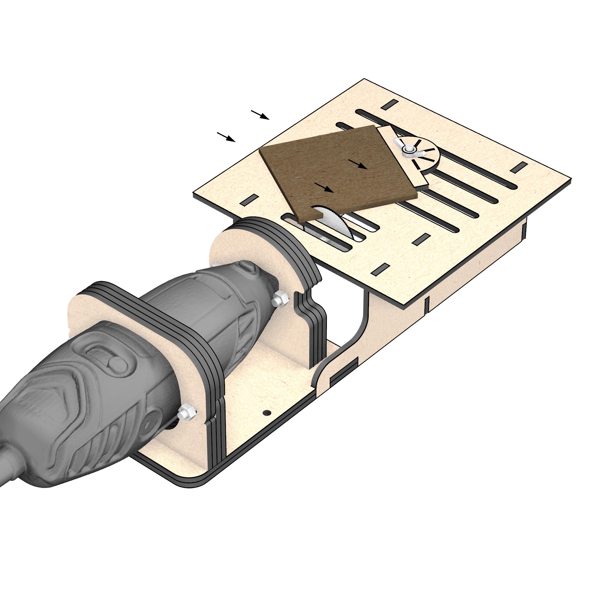 Dremel Saw Table Mount, Laser Cut File, Tool Organizer - Etsy