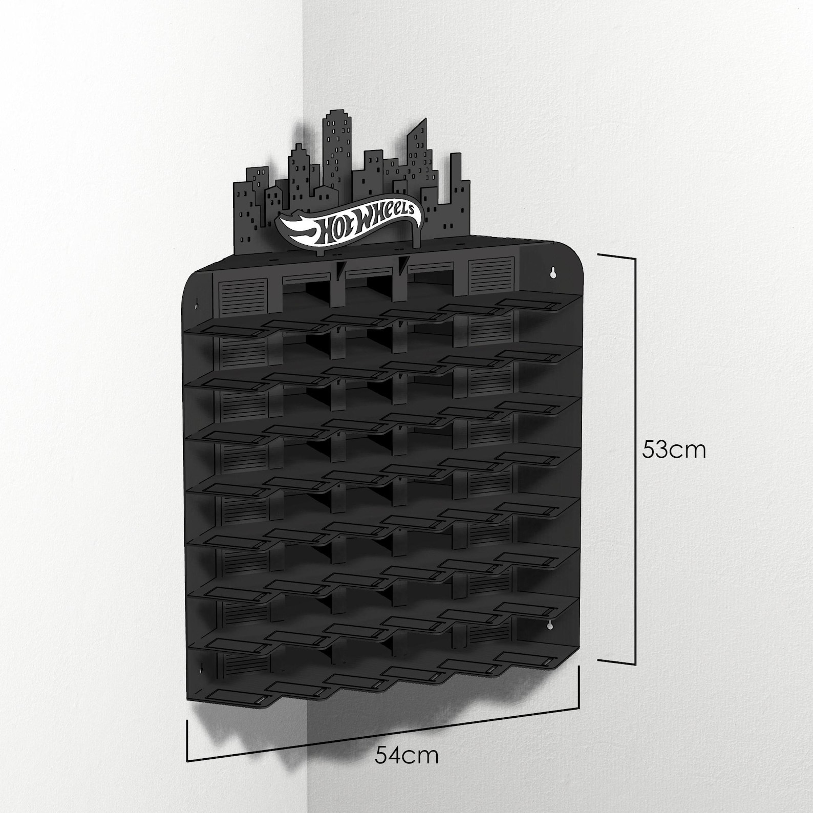 1/64 Corner Diecast Car Display, Laser Cut File - Etsy