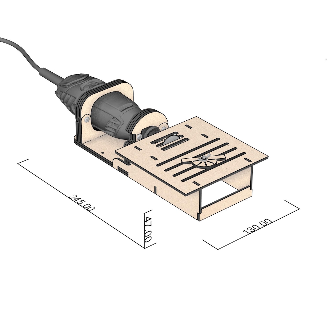 Dremel Saw Table Mount, Laser Cut File, Tool Organizer - Etsy
