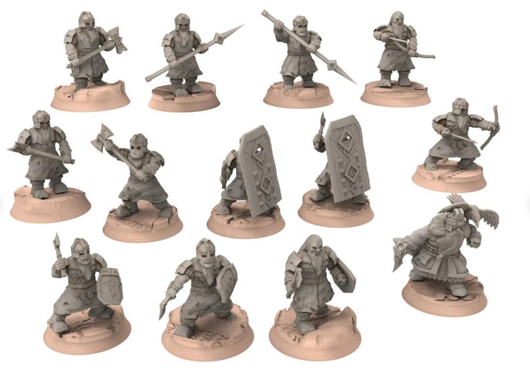 Dwarves - X12 Kalak Modular Warriors - Stonewards - Steelhalls ...