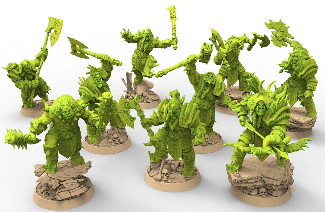 Green Skin - Bundle X9 Orks, the Powerbrokers of the Void, Daybreak ...