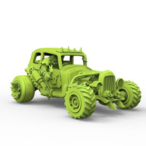 Green Skin - Rat Rod Vehicle, Orc Speed Cult - Malicious Minis - Etsy