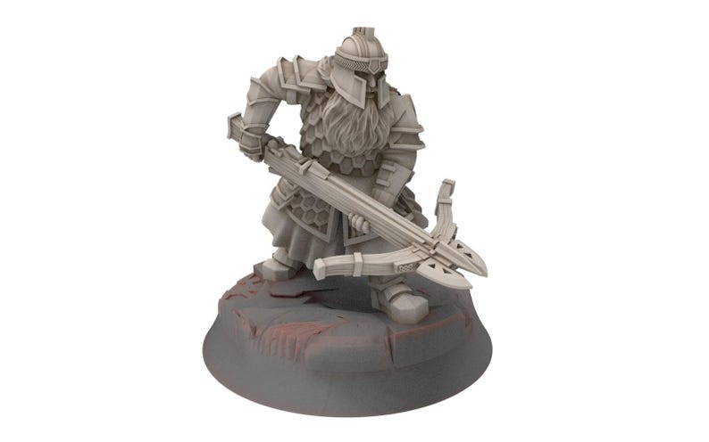 Dwarves - X6 Silver Goat With Crossbow - Stonewards - Steelhalls ...
