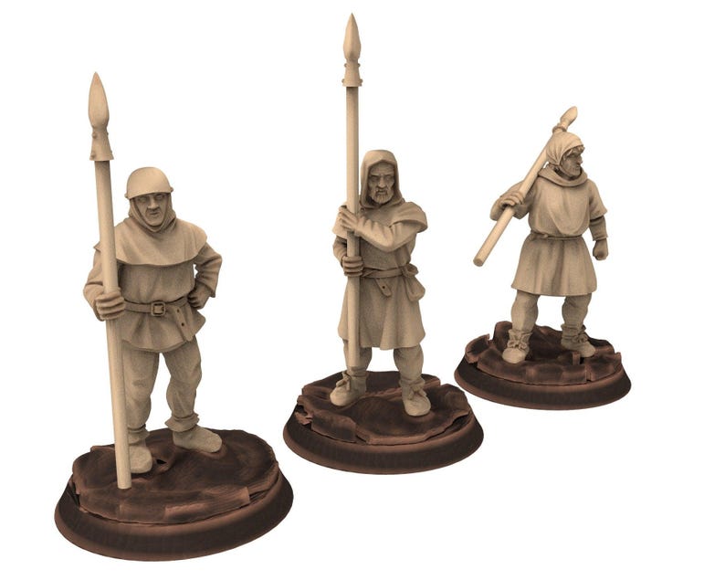 Medieval - Peasant Levy Slingers, 9th 10th 11th 12th 13th Century ...