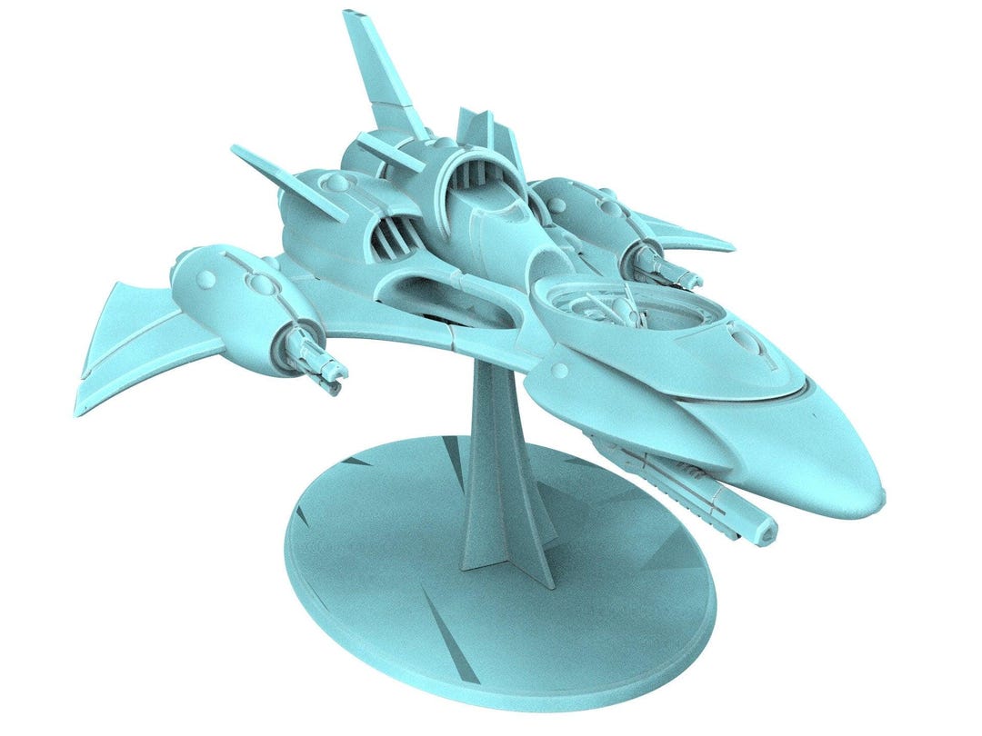 Space Elves - X1 Tech Elves Fighter - Tech Elves - Edge Miniatures, the ...
