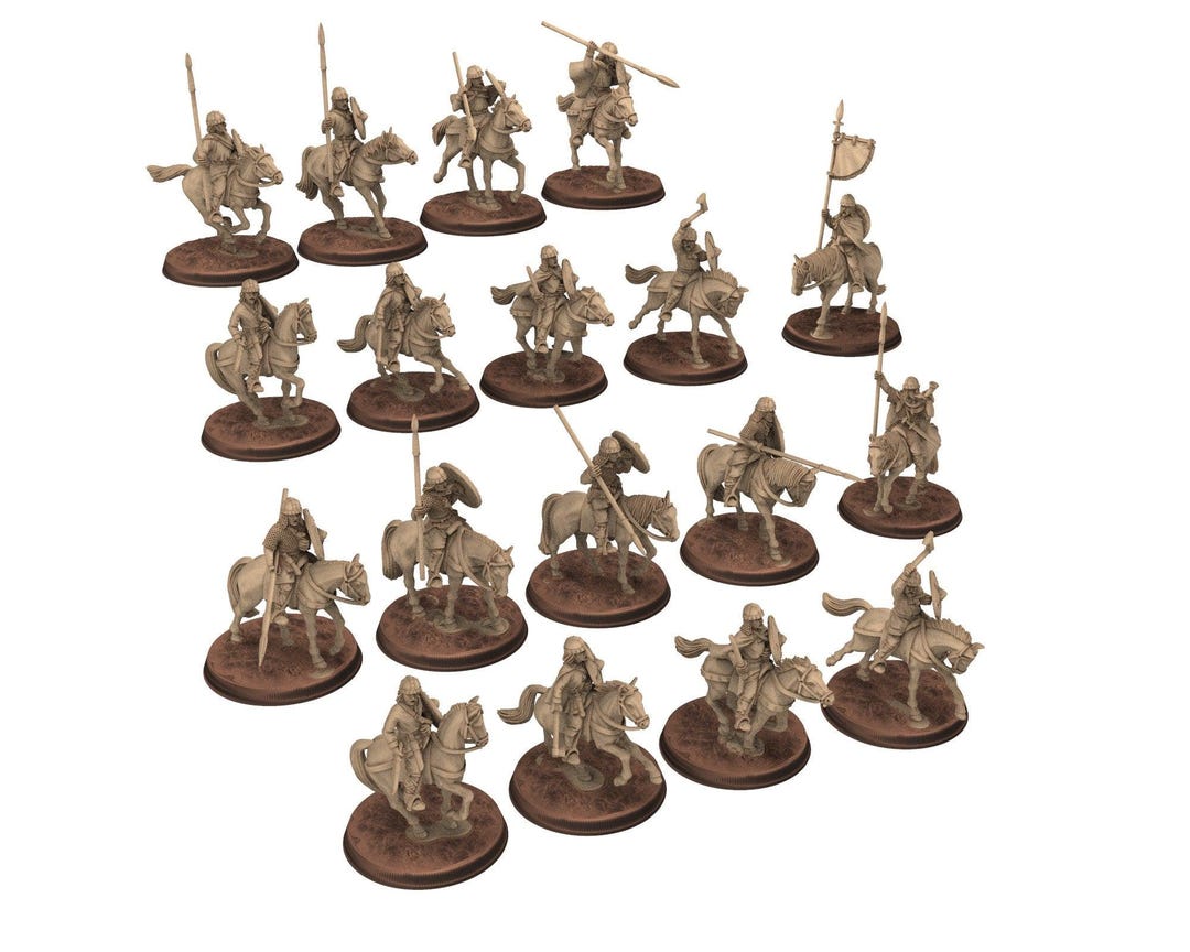 Dark Ages - Carolingian Cavalry Small Army Bundle Cavalrymen Warriors ...