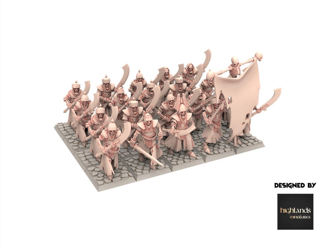 Vampires - Skeletal Guard V1 - Highlands Miniatures - Etsy