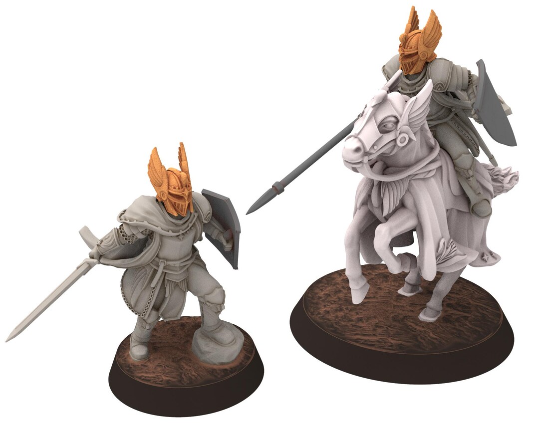 Gandor - Fantasy Swan King Knight - Quartermaster3d - Etsy