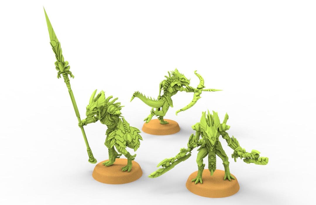 Lizardmen - Skink Hero - Clay Beast Creation - Etsy
