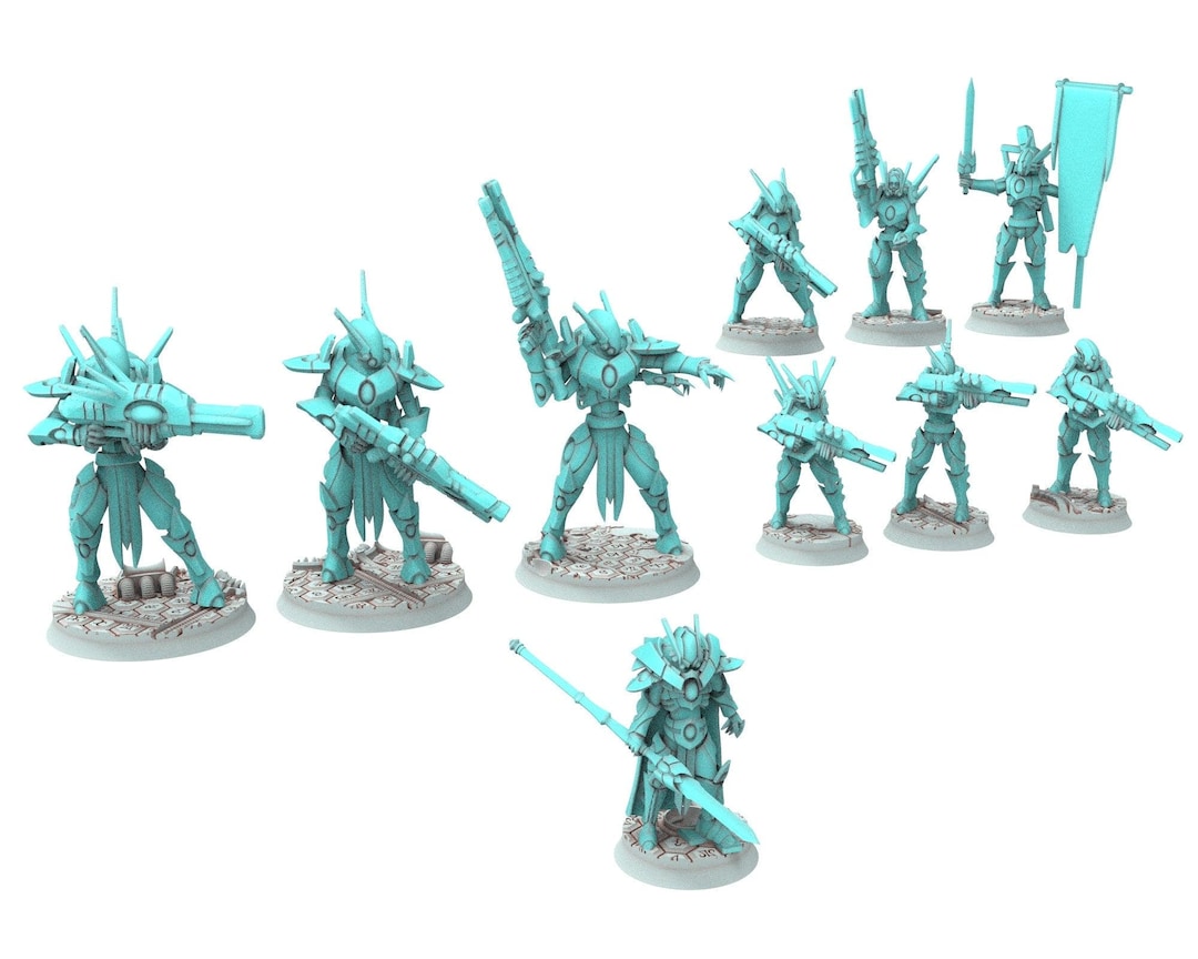 Space Elves - X10 Tech Elves Starter Bundle Modular Miniature - Tech ...