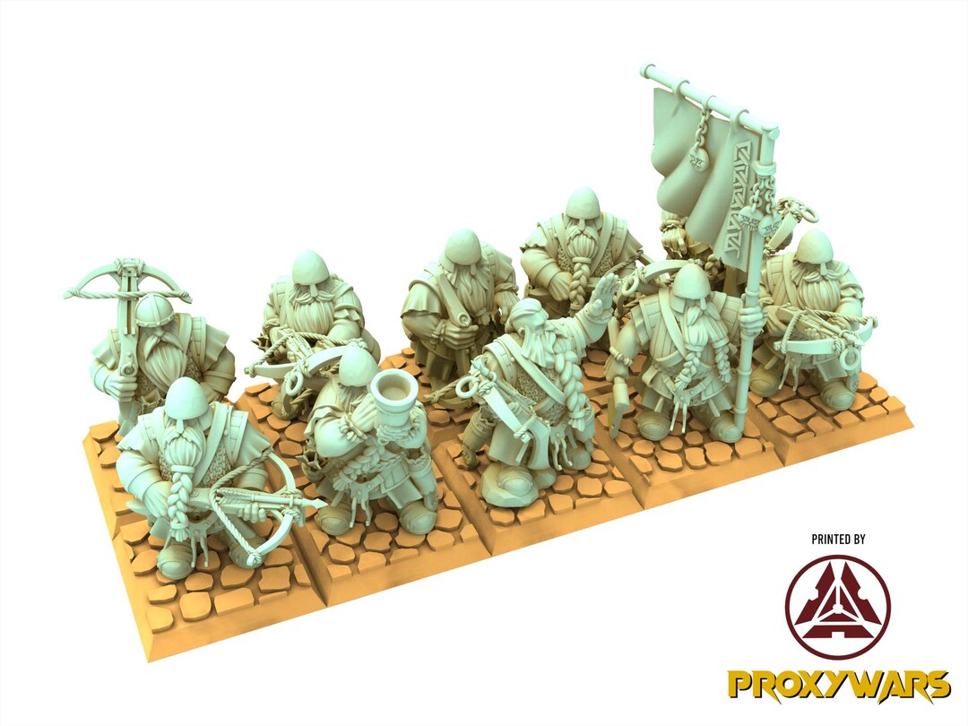 Dwarves - Marksmen - Sons of Ymir - Highlands Miniatures - Etsy
