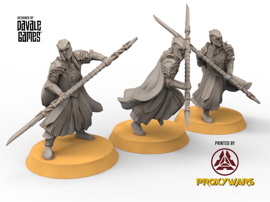 Darkwood - X3 Forest Warriors With Spears - Sylvara - Thornwild ...
