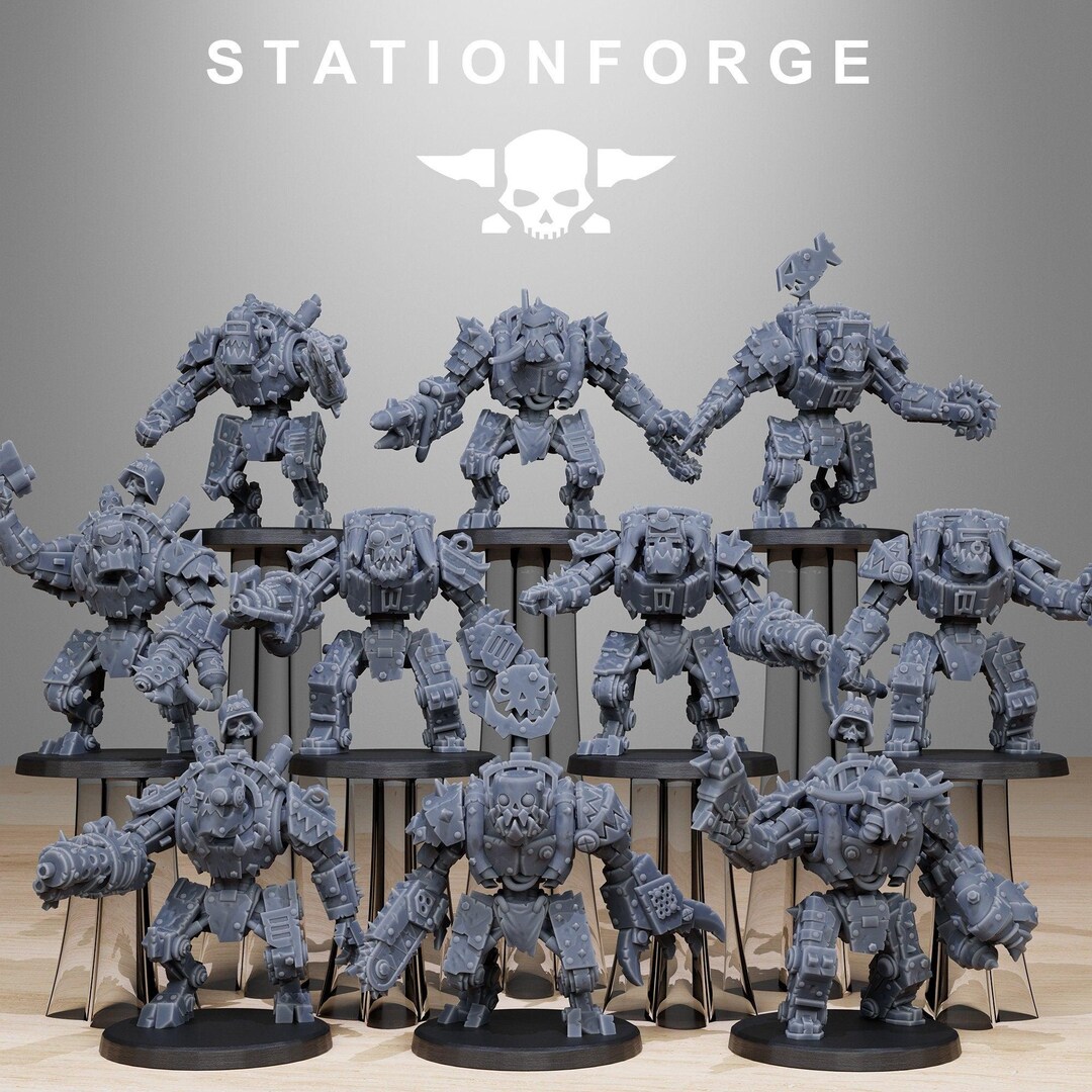 Green Skin - X10 Orkaz Bots Infantry, Mechanized Infantry - Station ...
