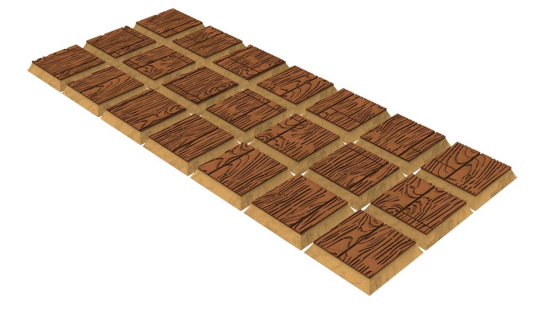 Civil - Textured Square Bases, Lot of 20mm to 100mm Wooden Ship Wood - Etsy