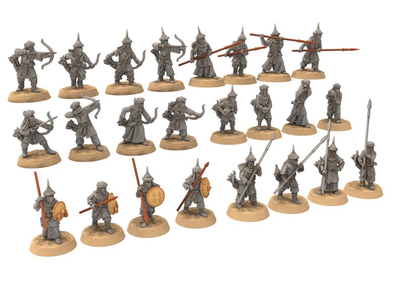 Harad - Southron Conscript Bundle - Dunes of Qarath - Medbury ...