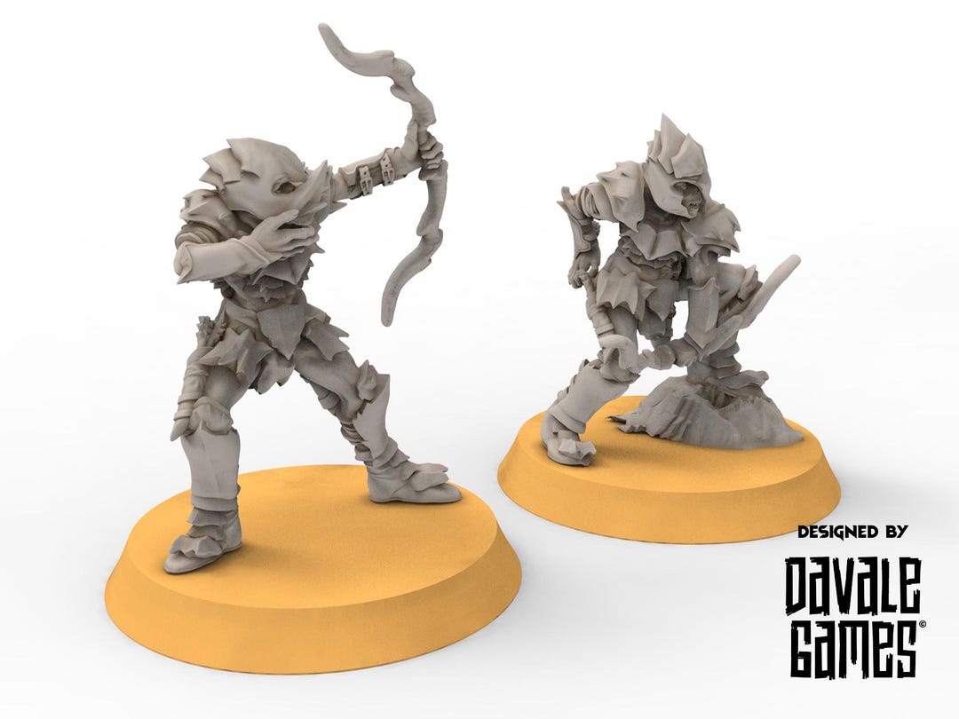 Goblin Cave - Goblin Warriors With Bows - Darkholm - Davale Games - Etsy