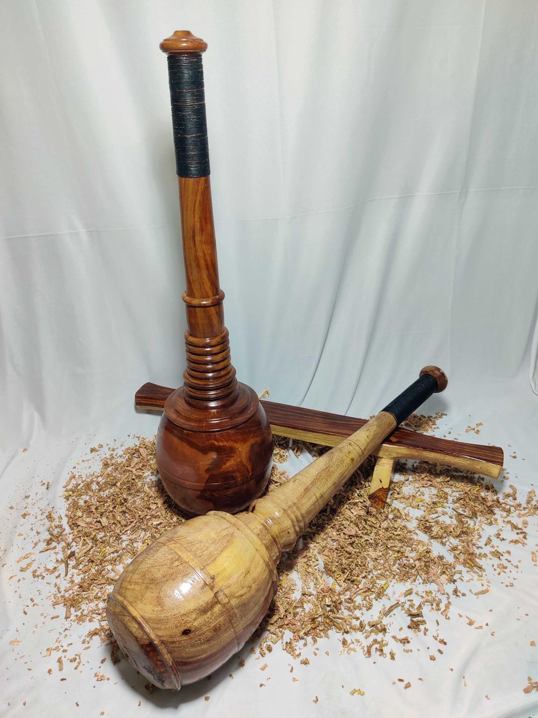 Wooden Traditional Wooden Traditional Hanuman Gada Mudgar Material ...