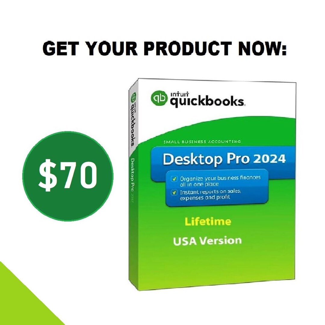 Quickbooks Pro Desktop 2024 Windows – US Official, 5-user Lifetime ...