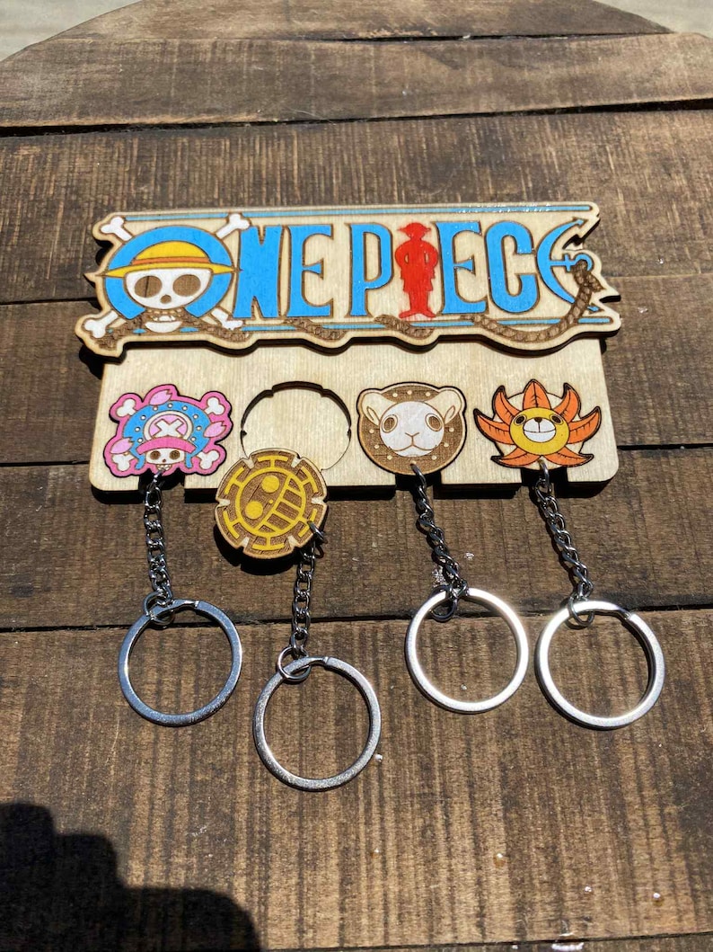 One Piece Laser Cut File Wall Keychain Holder - Etsy
