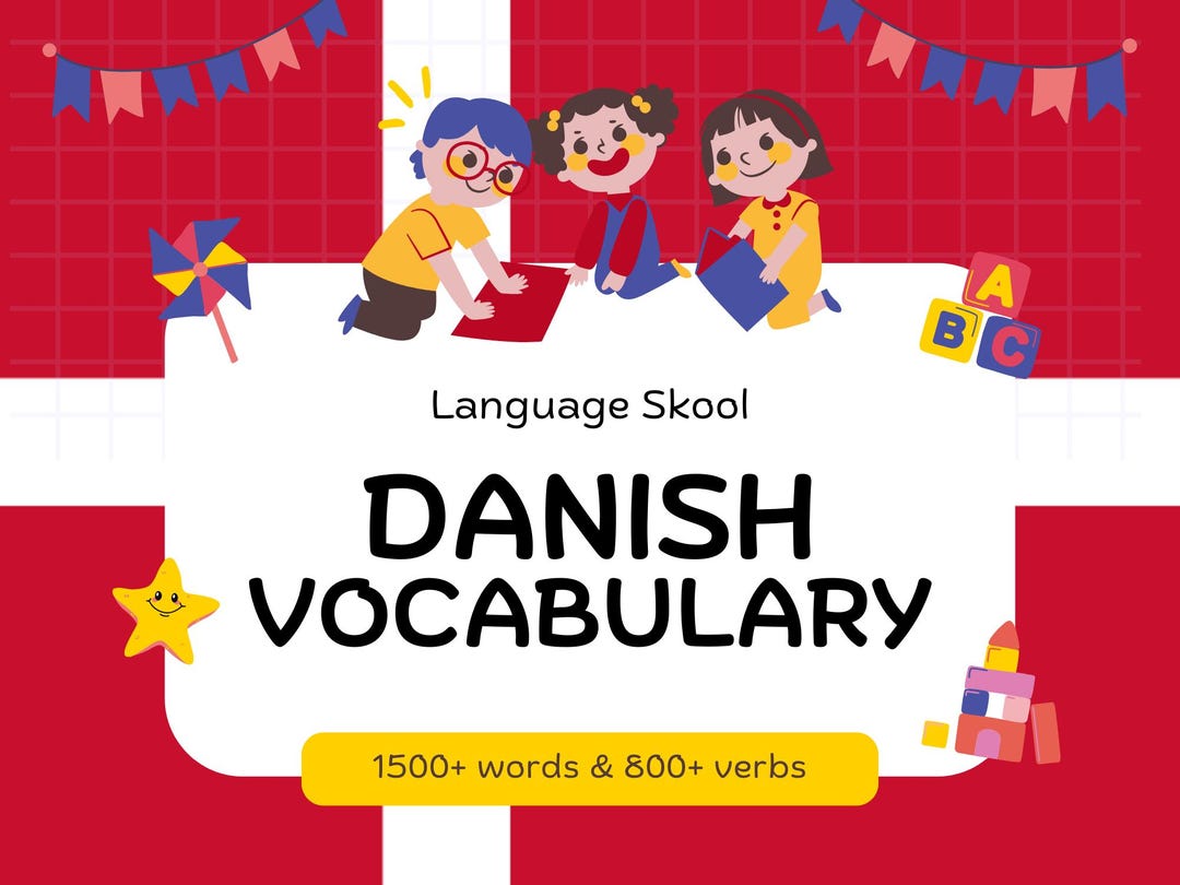 Danish Vocabulary & Verb List PDF | 1500+ Words - 800+ Verbs | Beginner ...