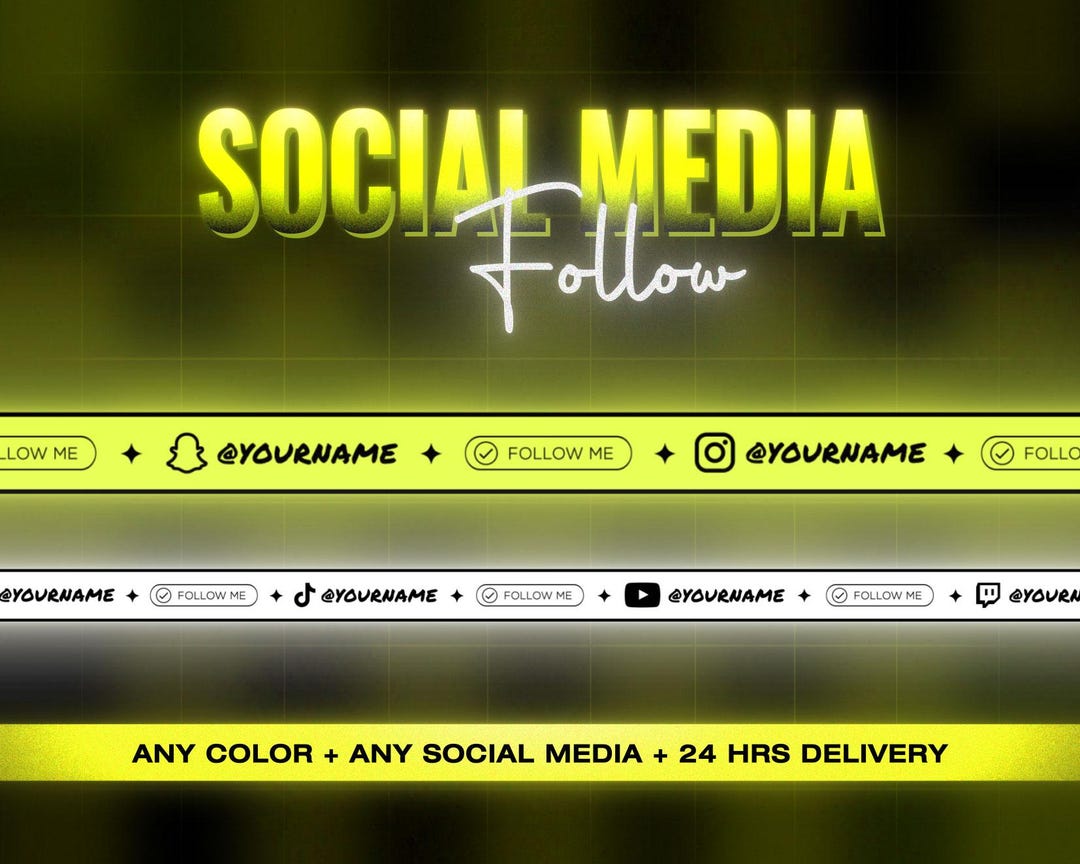 Custom Social Media Lower Thirds, Social Media Rotator, Stream Overlay ...