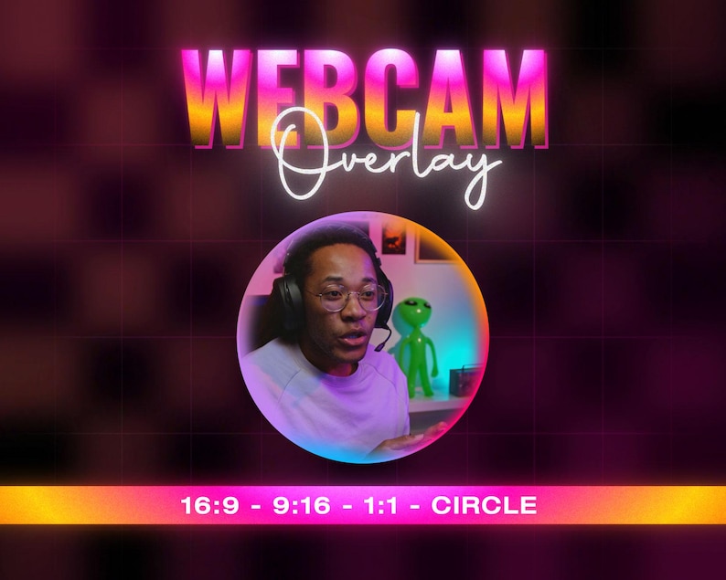 Clean Stream Webcam Overlay | Animated Webcam | Facecam for Streamers ...