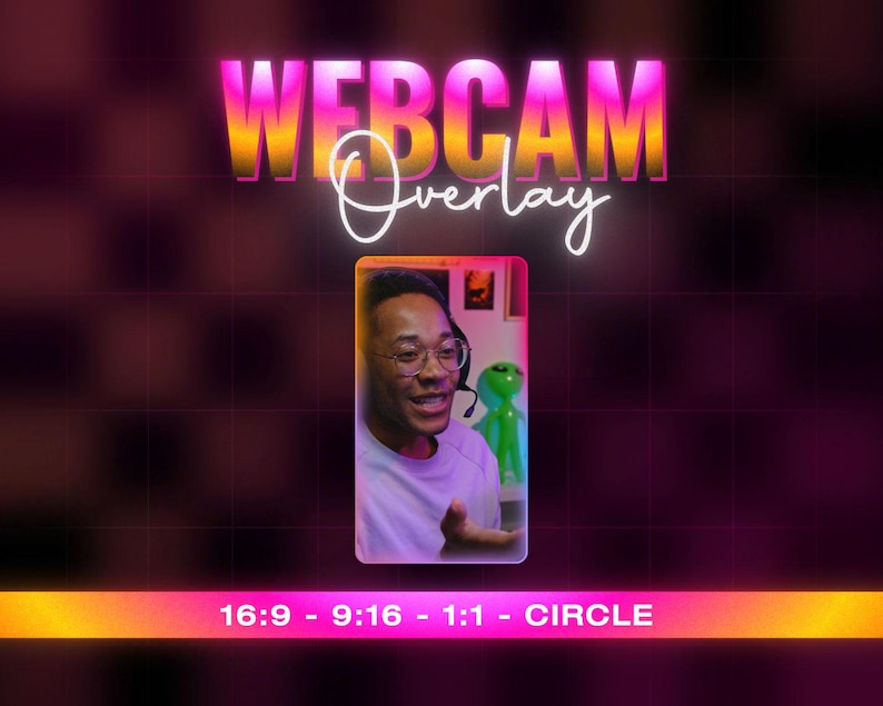 Clean Stream Webcam Overlay | Animated Webcam | Facecam for Streamers ...