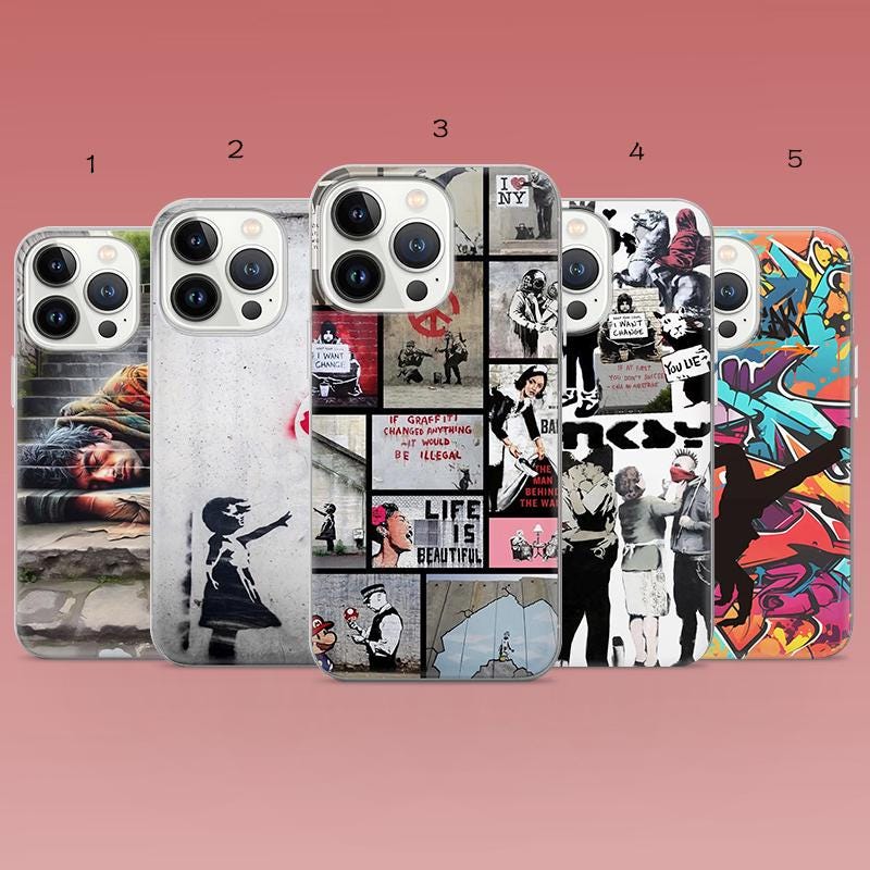 Banksy iPhone Case - Etsy